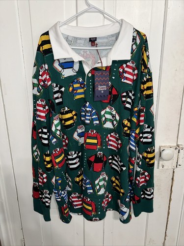Rowing Blazers Target Mens 5x 5xl Rugby All Over Print Collar Long ...