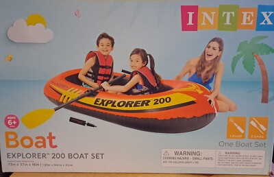 NIB Intex Explorer 200 Boat Set | eBay
