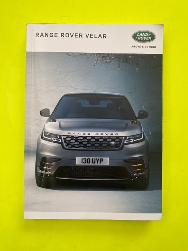 2018 Land Range Rover Velar 2.0L 3.0L Owners Manual Navigation Book Set ...