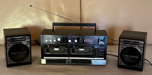 CROWN SZ-2130SL Stereo Radio Double Kassetten Rekorder Ghettoblaster Boombox | eBay.de