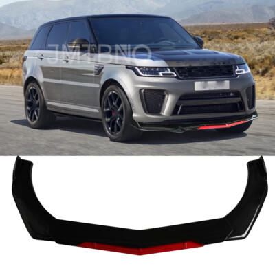 For Land Rover Range Rover Front Bumper Lip Splitter Spoiler Gloss ...