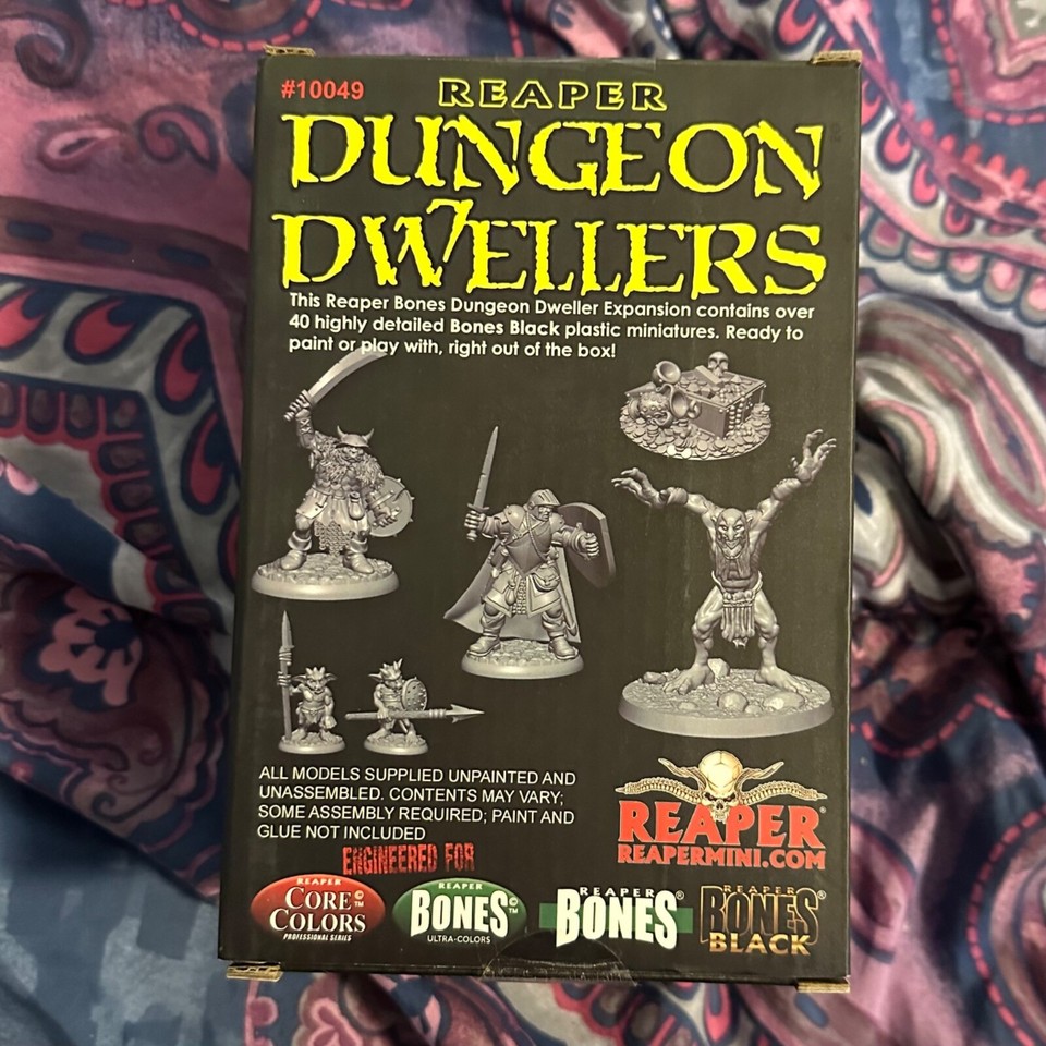 Reaper Miniatures Bones 5 V Dungeon Dwellers Expansion Set dragons ...