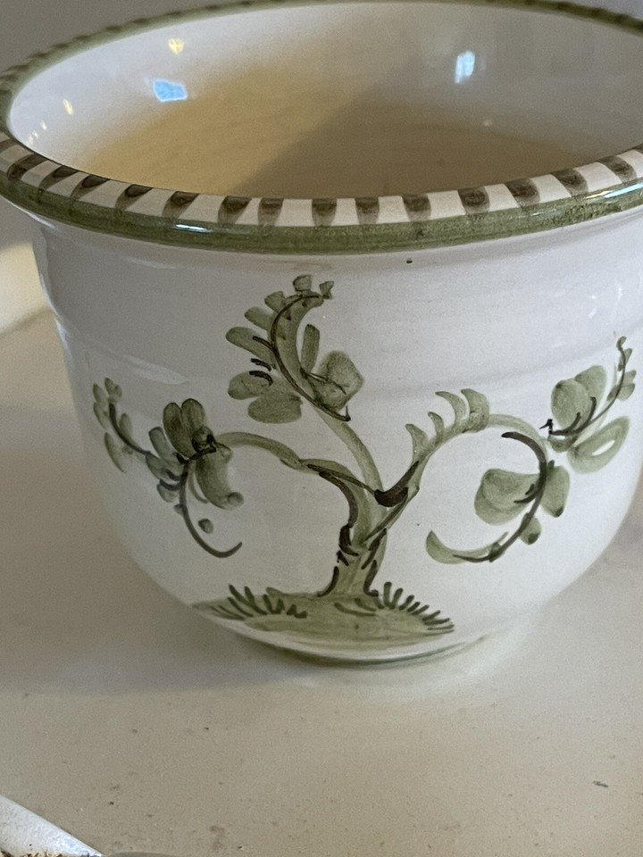 Vase Miniature Flower Pot Vintage made in Germany Numbered Hand painted ...