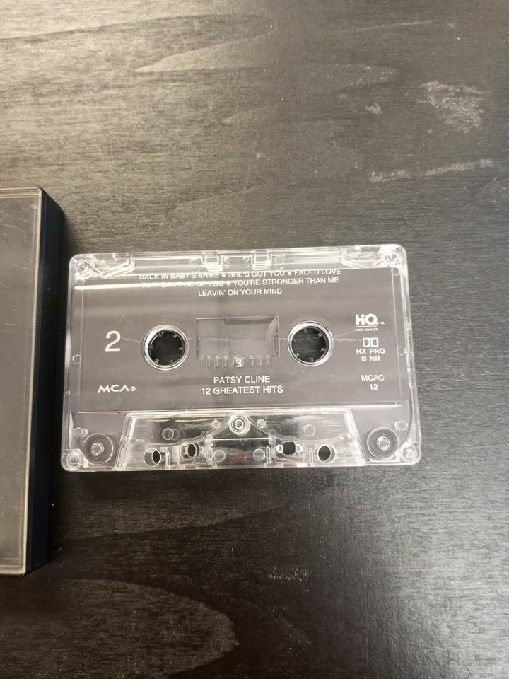 PATSY CLINE - 12 Greatest Hits - MCA Music Cassette MCAC-12, 1988 ...
