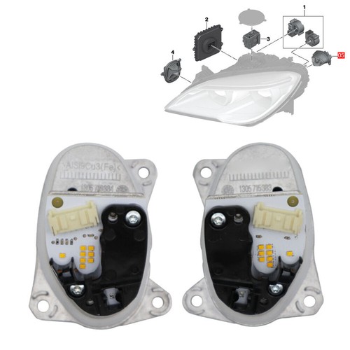 Pair Headlight Turn Signal LED Control Module 63117394905 For BMW F12 ...