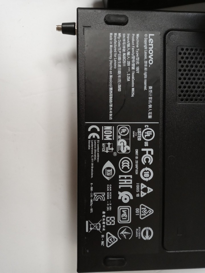 Lenovo ThinkCentre M625q AMD E2-9000e 1.5GHz 4GB RAM Radeon R2 NO SSD ...