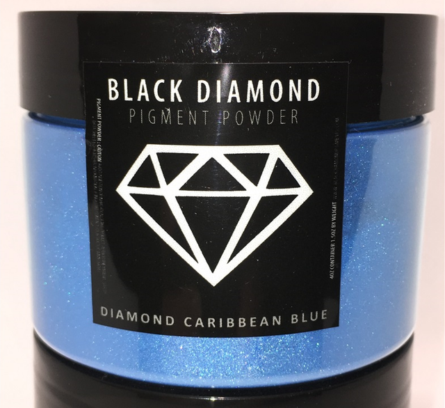 BLACK DIAMOND 42g/1.5oz Mica Powder Pigment - Diamond Caribbean Blue | eBay