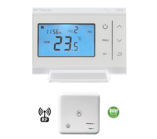 Optimum Wireless Programmable Room Thermostat RF Stat inc Receiver ...