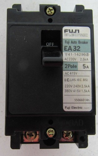 FUJI ELECTRIC EA32 5A 2POLE BREAKER | eBay
