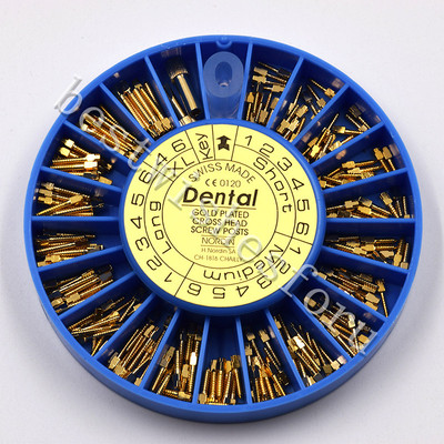 240Pc Assorted Dental Titanium Conical Screw Posts Kits Refills 24K ...