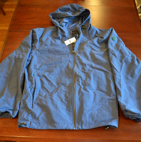 NWT BROOKS BROTHERS MEN'S NYLON JACKET RAIN COAT WITH HOOD XLARGE BLUE ...