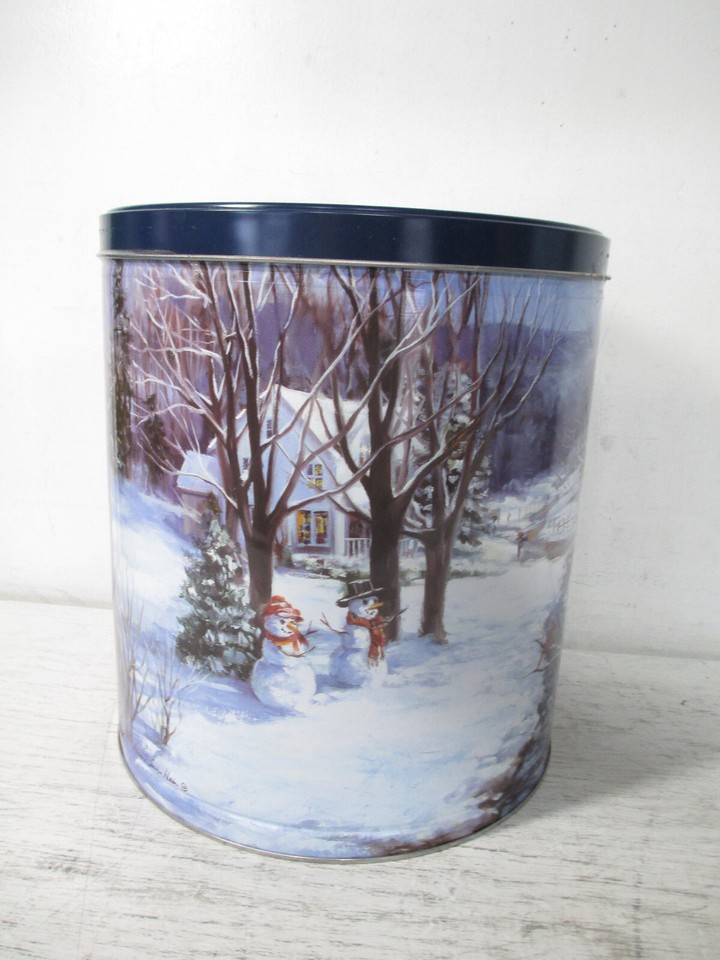 Holiday Popcorn Tin Christmas Small, Medium, Large - Choice Design | eBay