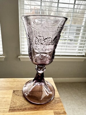 Vintage Purple Last Supper Goblet Indiana Glass | eBay