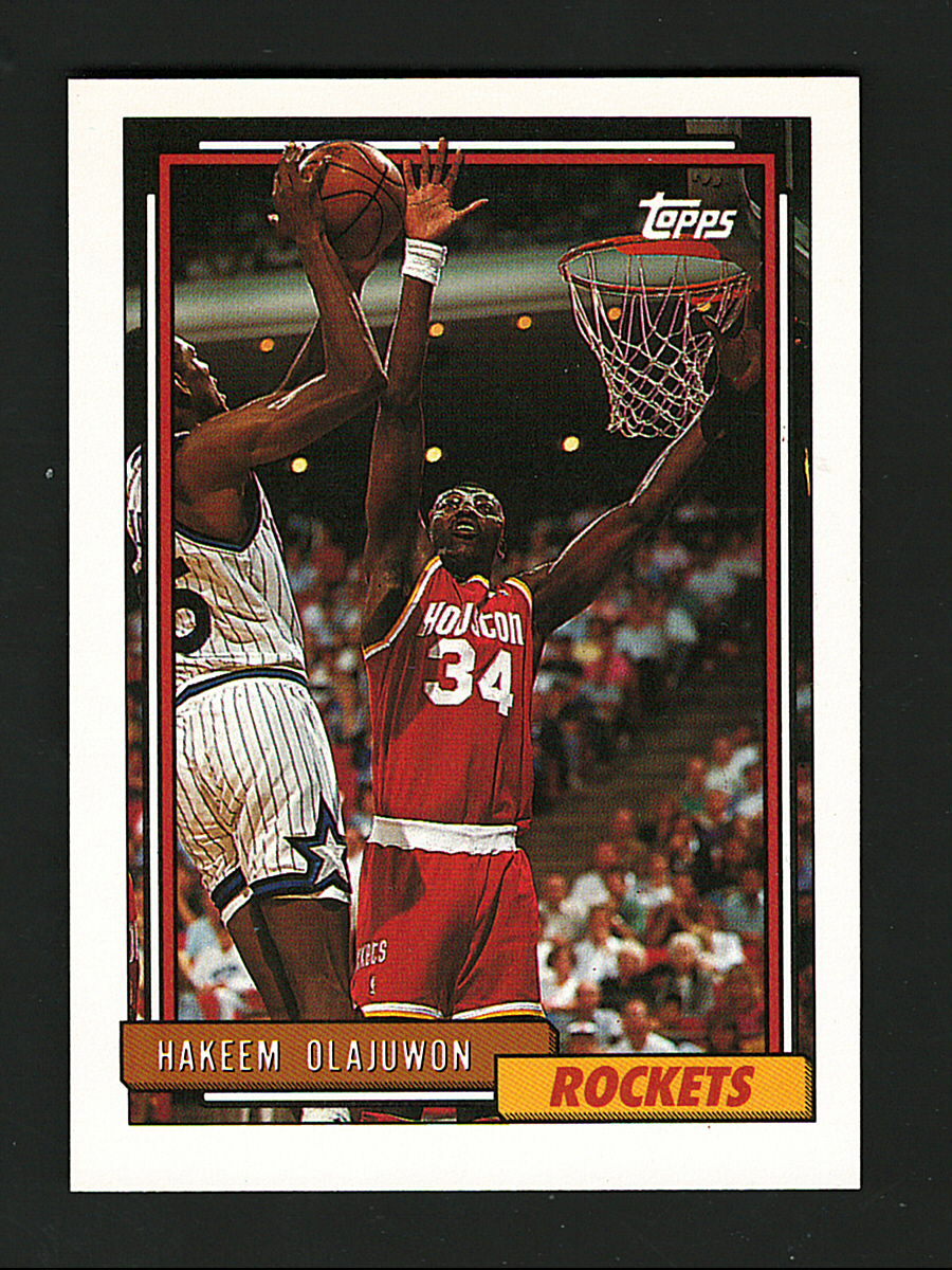 Hakeem Olajuwon 1992-93 Topps #337 Basketball Card | eBay