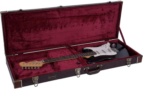 Crossrock Strat Guitar Hard Case for Fender Telecaster & Stratocaster ...
