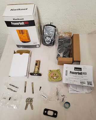 Kwikset Powerbolt 250 Venetian Bronze Electronic Deadbolt Lock Keyless ...