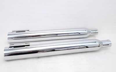 SAMSON Silver Bullet Shorty Mufflers Harley Touring Removable Tips DS ...
