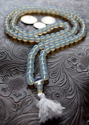 blessed Gemstone Mala opal Mala (SET OF 2 MALA) Meditation Necklace ...