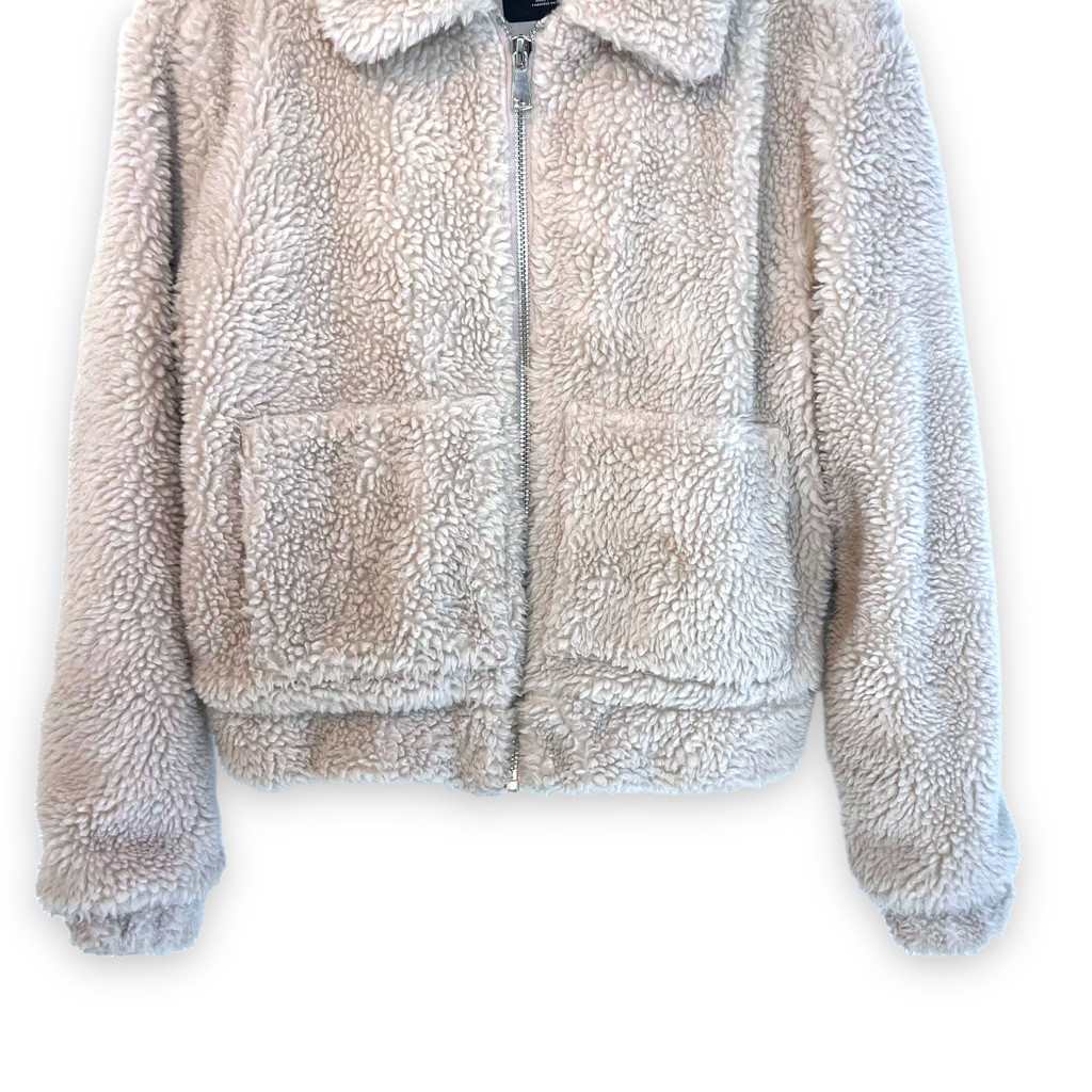 Ardene Teddy Sherpa Bomber Jacket - Gem