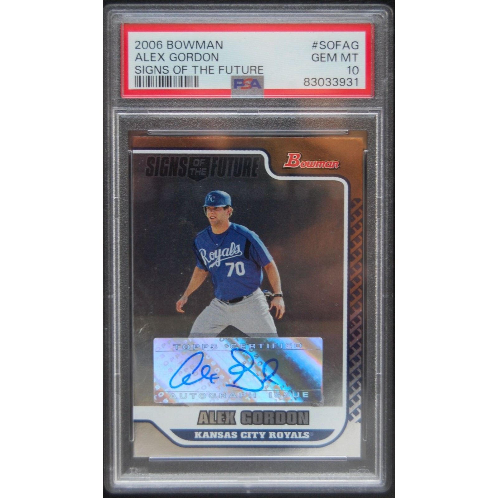 Alex Gordon Autographed Memorabilia | Signed Photo, Jersey ...