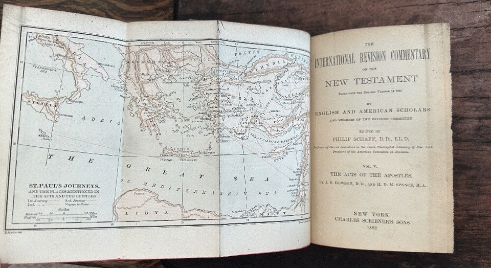 Lot of 7 RARE Originals (1800s) EX-LIB theology~Alford~Schaff~Davies ...