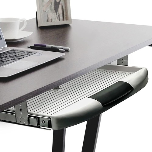 Keyboard Pull-Out Keyboard Tray Desk Extension 550x230 mm Extendable ...