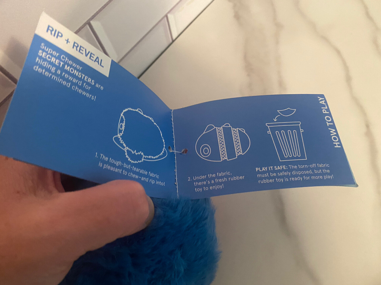 Barkbox Secret Monster Club Super Chewer Bunga Size Medium Rip N Reveal ...