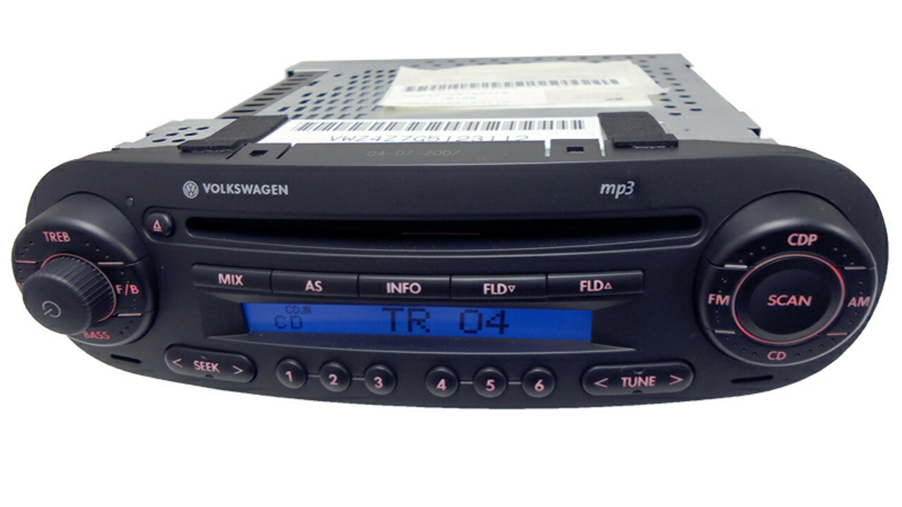 1998-2010 VW VOLKSWAGEN Beetle Bug OEM AM FM Radio Stereo MP3 CD Player ...