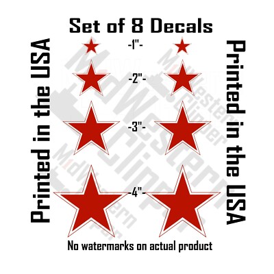 8 Soviet Russian air force roundels decals 2x1"2"3"4" Stickers 1945 ...