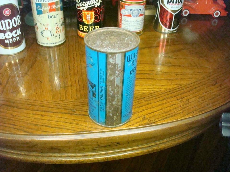 VERY RARE WILSHIRE CLUB BEER 1939 IRTP OI BO FLAT TOP BEER CAN SAN ...