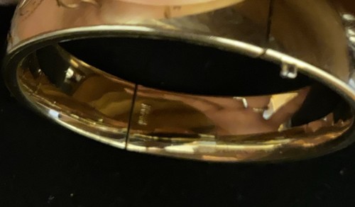 Vintage BOJAR 12K Gold Filled Etched Floral Bangle Bracelet 27 Gram | eBay
