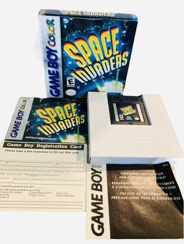 Space Invaders Game Boy Color Nintendo GBC CIB Vintage 1999 Retro ...
