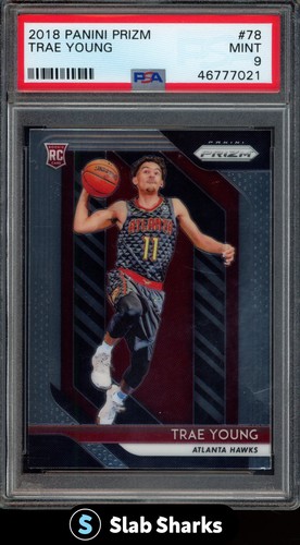 2018 PANINI PRIZM TRAE YOUNG GUNS ROOKIE RC #78 PSA 9 (021) | eBay