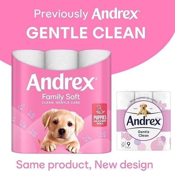 Andrex Family Soft Toilet Rolls Tissue 72 Pack (Previously Andrex ...