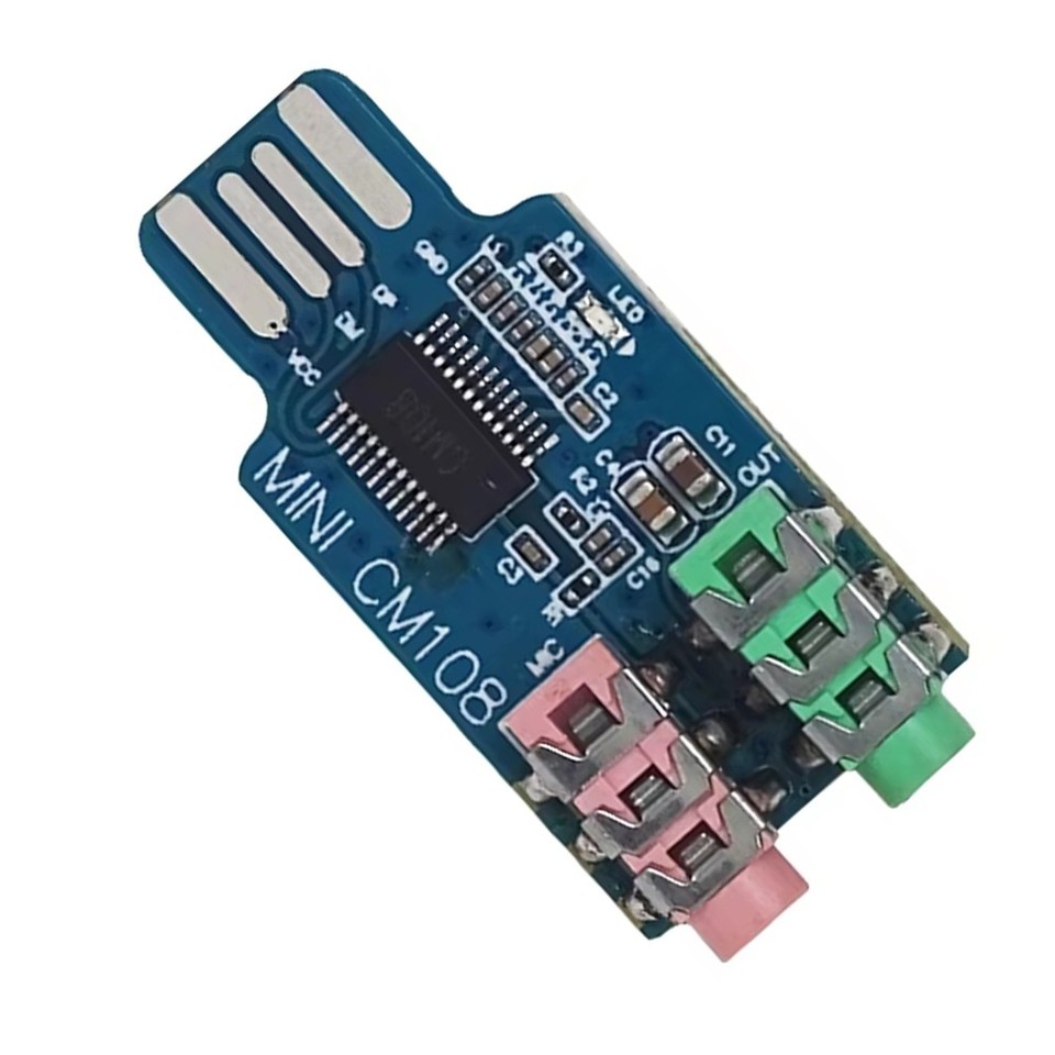 1X(CM108 USB Sound Card Module Computer External Sound Card for ...