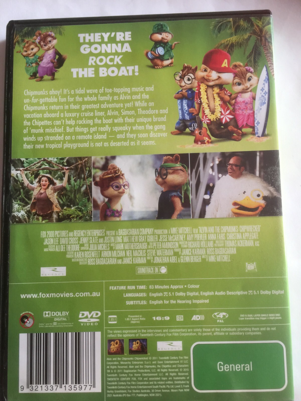 Alvin And The Chipmunks - Chipwrecked (DVD, 2012) PRE-OWNED - FREE ...