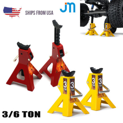 2/4PCS Alloy 3/6TON Jack Stands for TOY RC Crawler Axial SCX10 Wraith ...