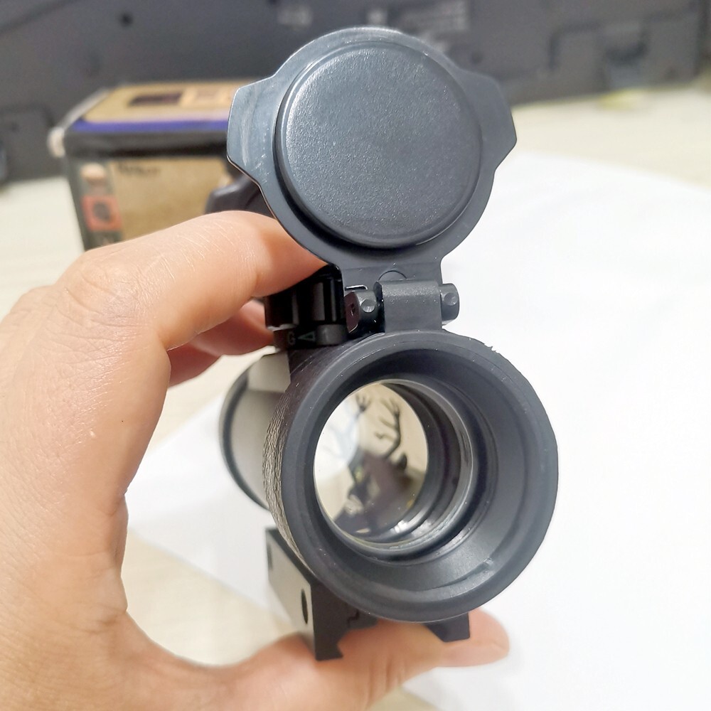 1x40 RD Green Red Dot Sight Scope Tactical Optics Fit 11/20mm Rail Flip ...