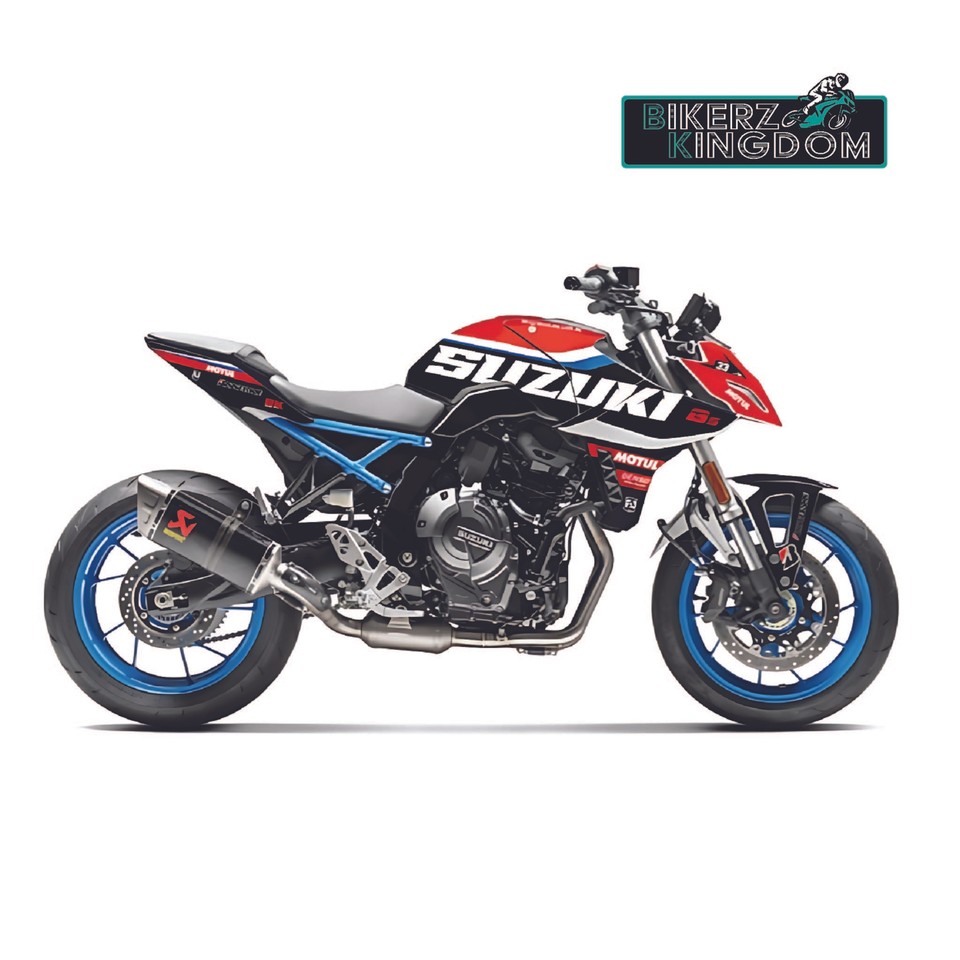 Suzuki GSX-8S 2023-2024 Graphics Kit Bright Red & Black Decal Set | eBay