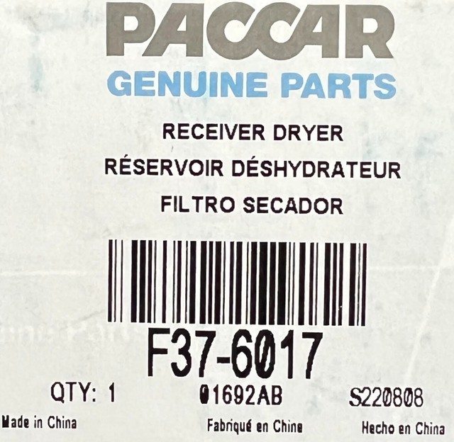 PACCAR F37-6017 Receiver Dryer Filter for sale online | eBay
