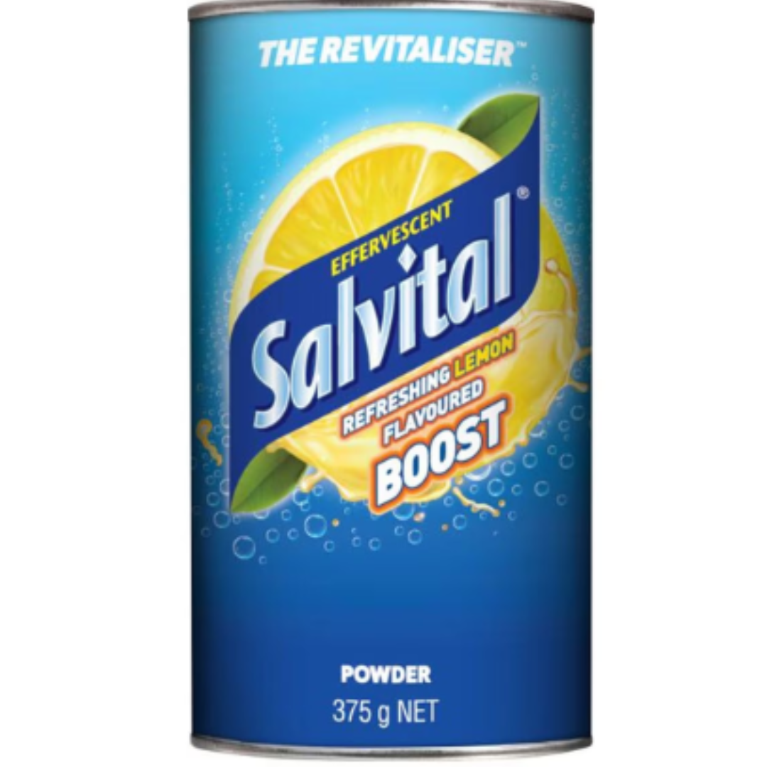Salvital Refreshing Lemon Effervescent Powder 375g*+Refreshing Lemon ...