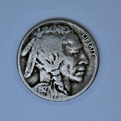 1927-S Buffalo Indian Head Nickel 5C Coin Circulated Free Shipping # ...