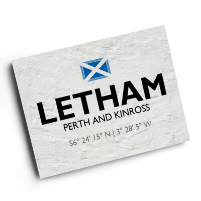 A4 PRINT - Letham, Perth and Kinross, Scotland - Lat/Long NO0924 | eBay UK