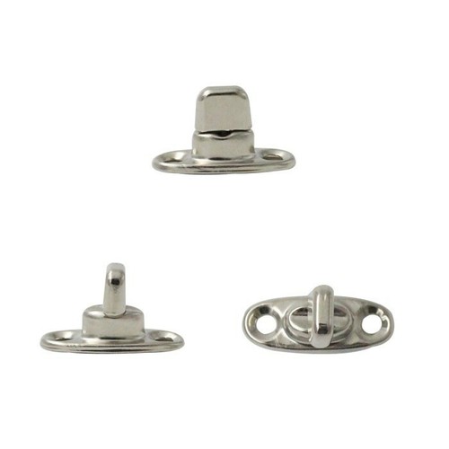 10 Sets Stainless Marine Yacht Screw Base Turn Button Boat Cover Canvas ...