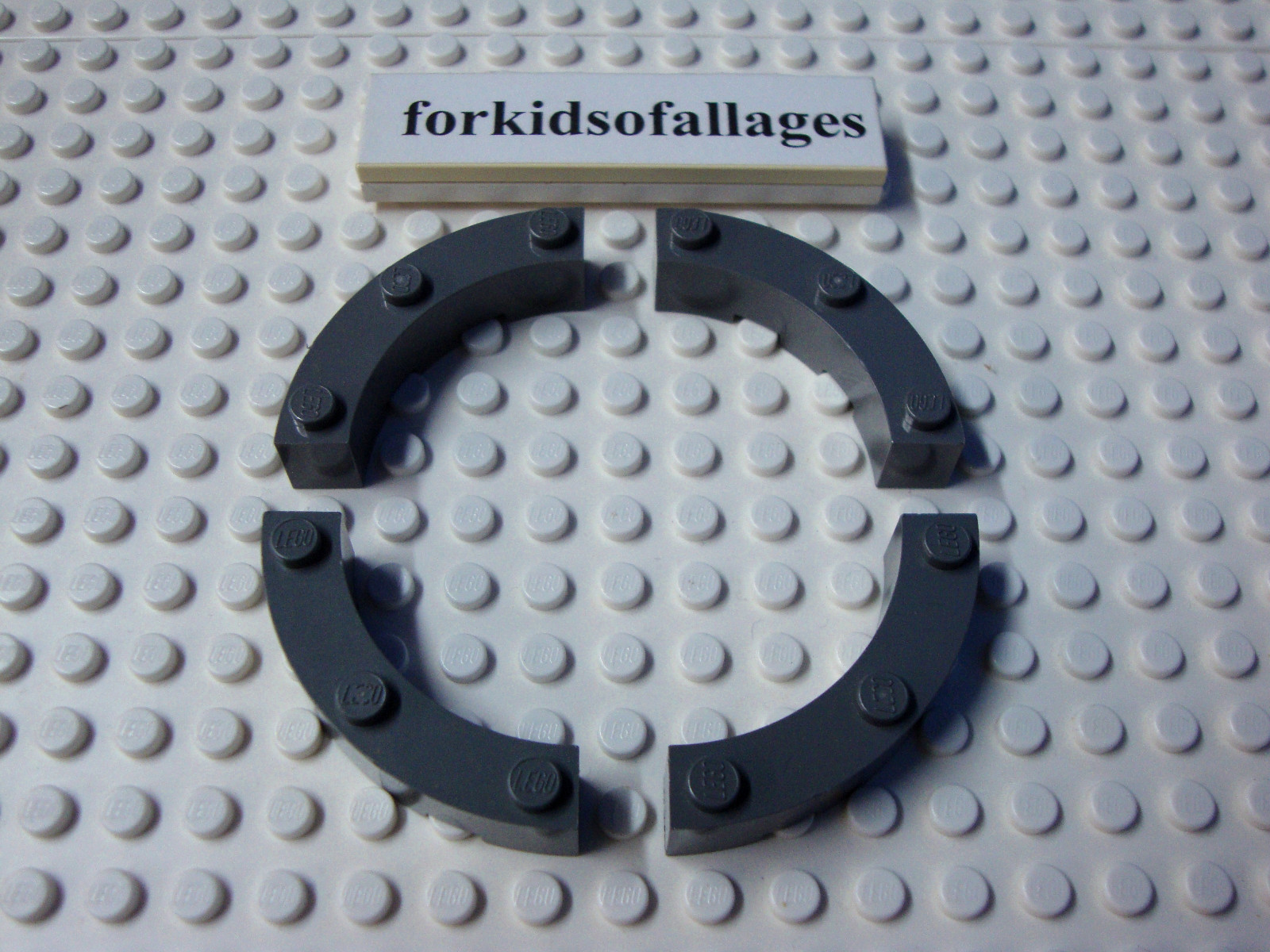 4 Lego 4 X 4 Macaroni Round Corner Bricks U PICK COLOR Circle Curved w ...