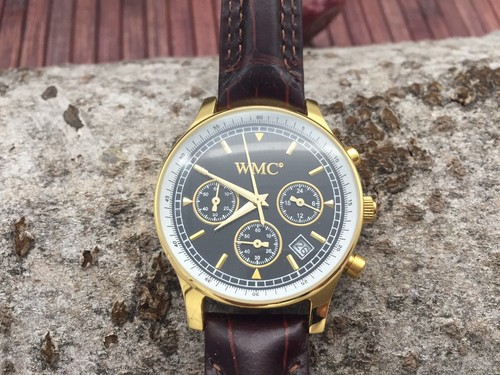 WMC Chronograph quarz movement stainless steel - watch - stop function ...