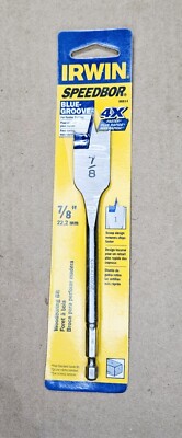 Irwin SPEEDBOR 7/8" x 6" Spade Drill Bit Lock N Load 88814 New | eBay
