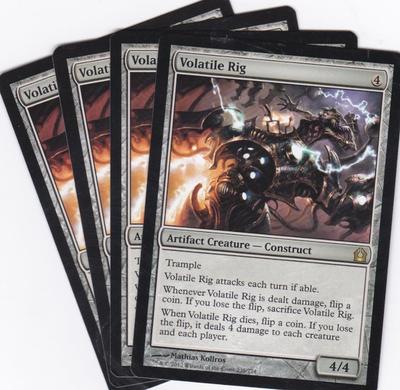 MTG: Return to Ravnica: Volatile Rig X 4 | eBay