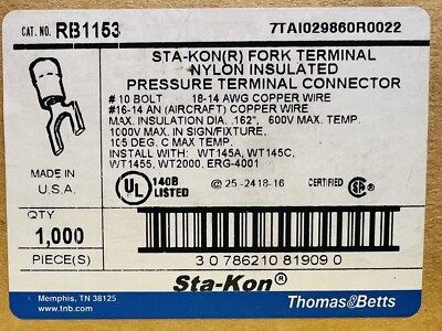 Crimps - Sta-Kon Terminal