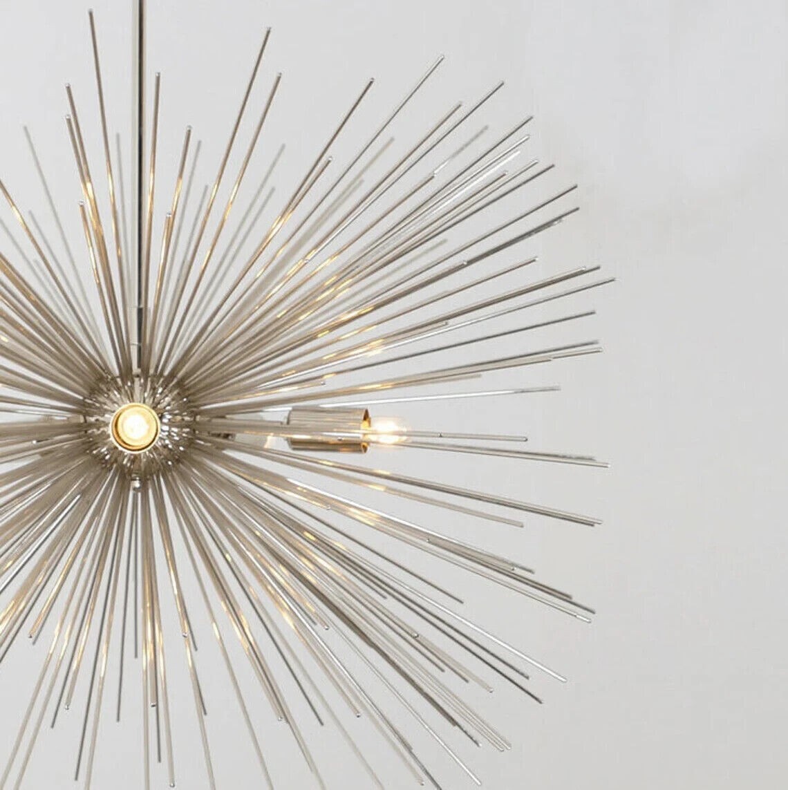 Mid Century Style Brass Sputnik Sea Urchin Home Interior Décor Silver ...